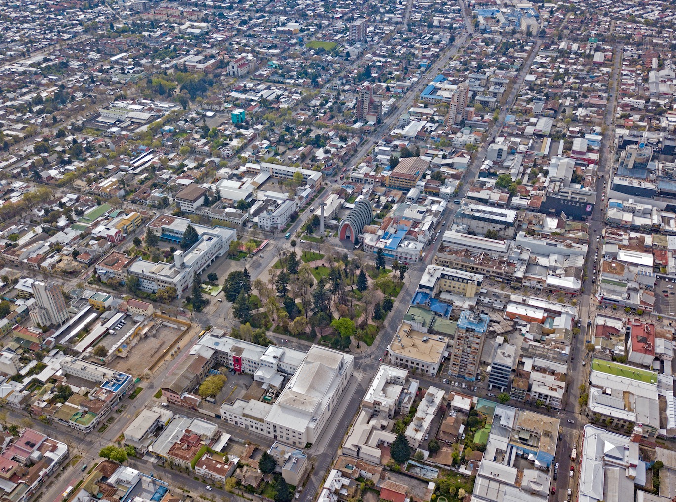 Fotografia aérea de ciudad de Chillan