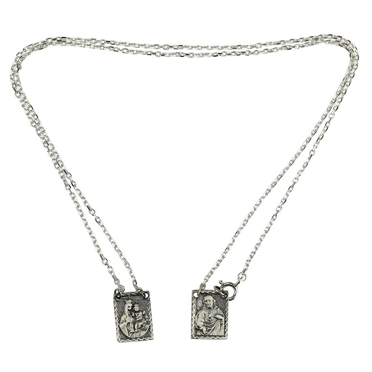 Escapulario Católico - Plata 925