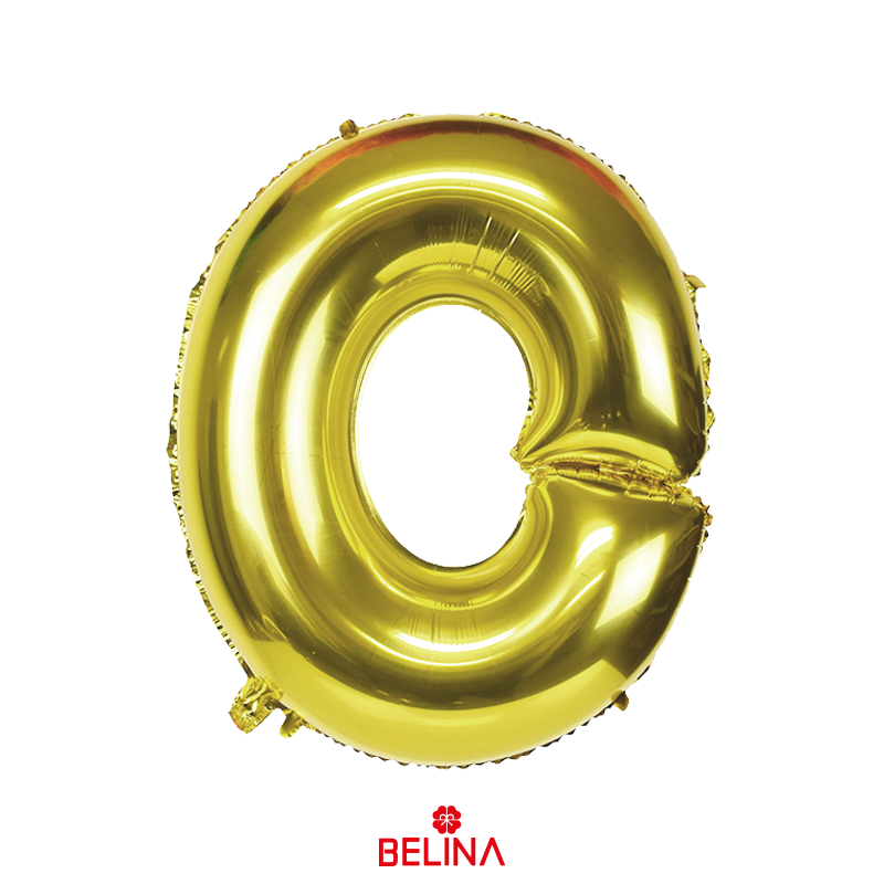 Globo Letra O Oro 16 Pulgadas- Belina Cotillón
