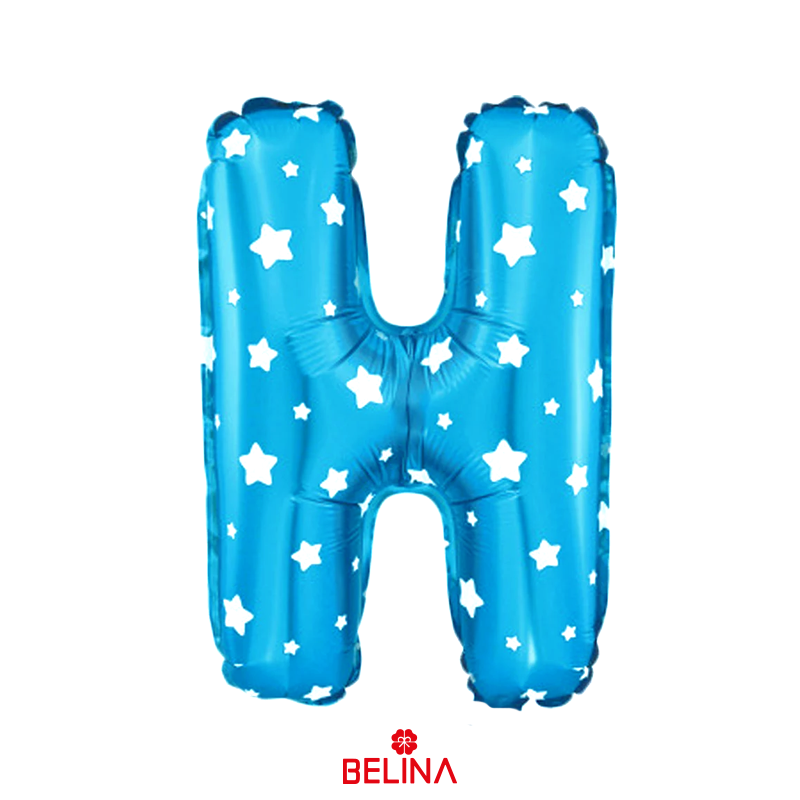 Globo Letra H Azul 16 Pulgadas- Belina Cotillón