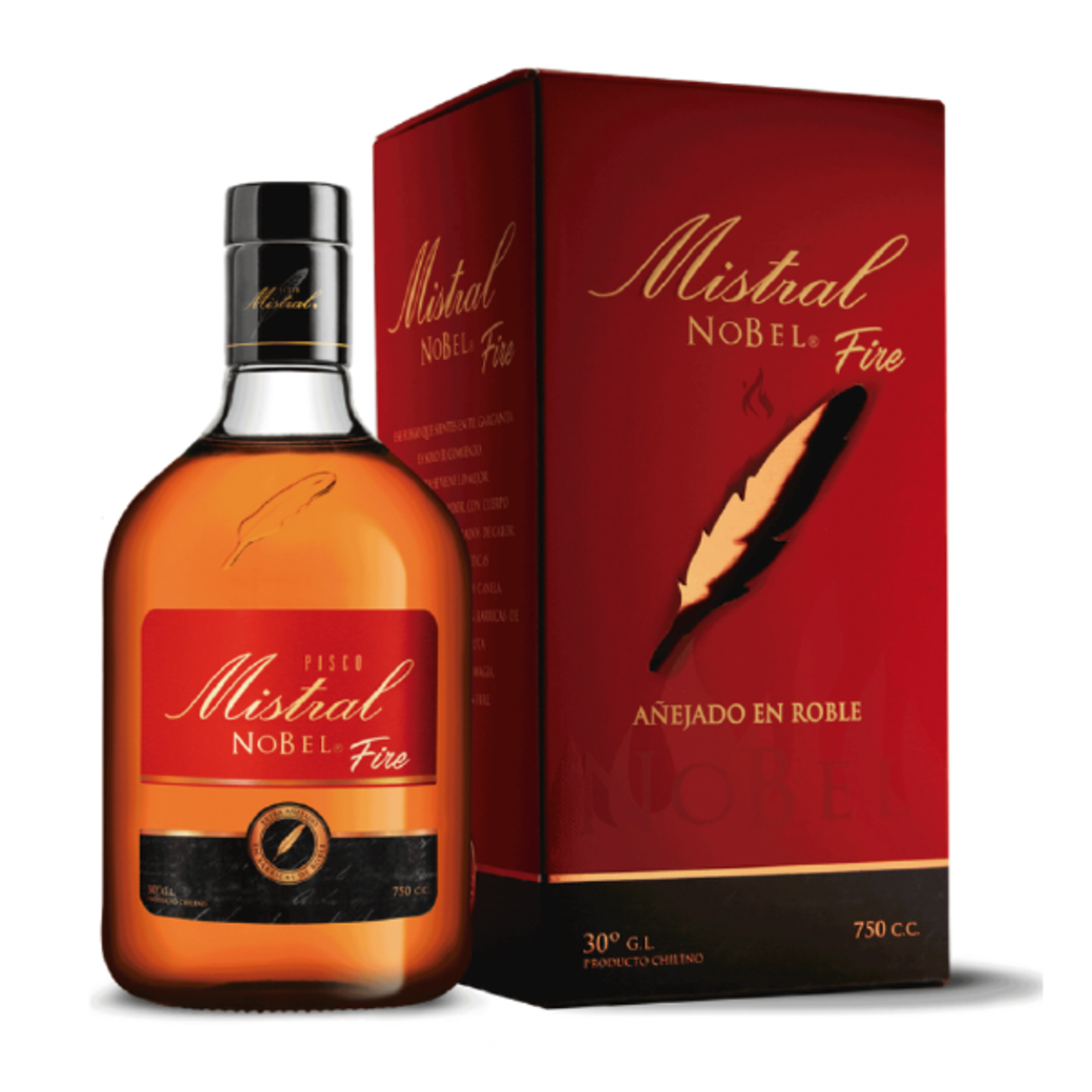 Pisco Mistral Nobel Fire 750cc