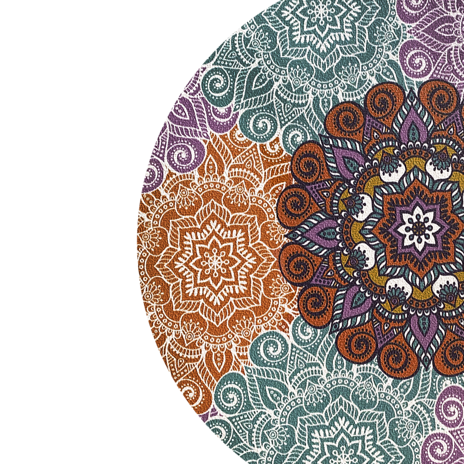 Set 6 Individuales Mandalas Redondo