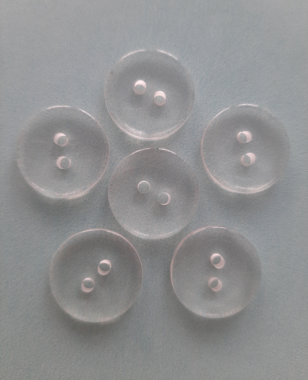 Set 6 Botones Transparentes