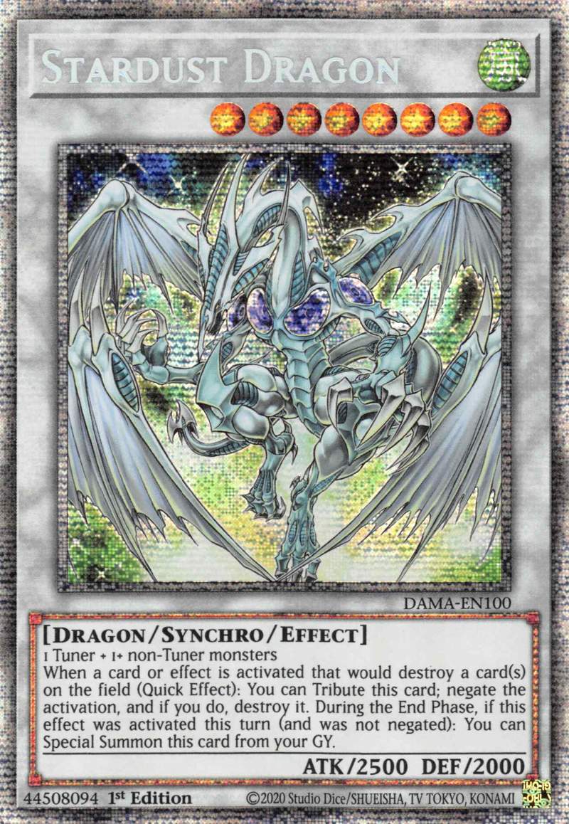 Stardust Dragon - DAMA-EN100 - Starlight Rare 1st Edition
