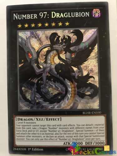 Number 97 Draglubion Blhr En030 Secret Rare 1st Edition