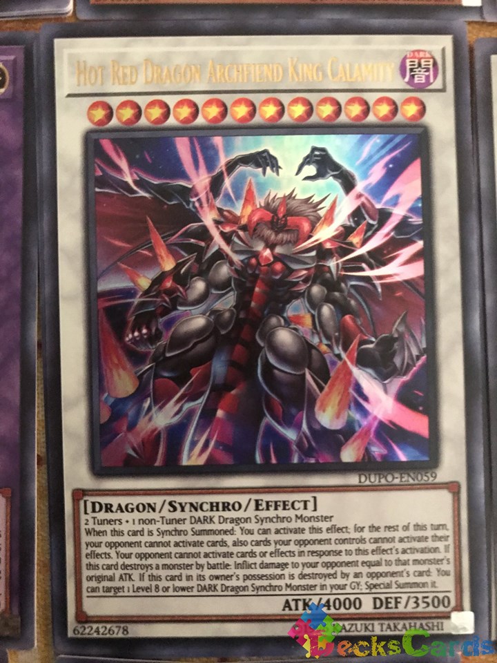 Hot Red Dragon Archfiend King Calamity - DUPO-EN059 - Ult...