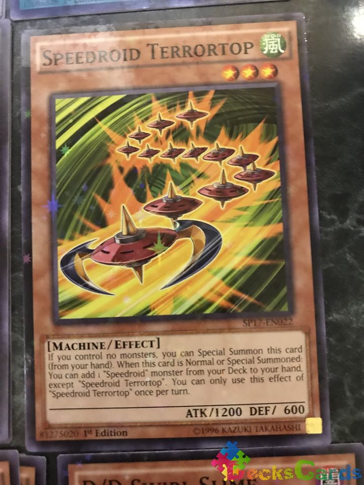 Speedroid Terrortop - SP17-EN022 - Starfoil Rare 1st Edition