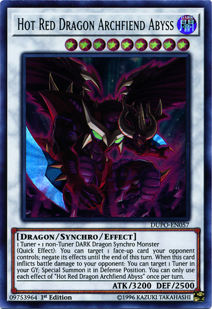 Hot Red Dragon Archfiend Abyss - DUPO-EN057 - Ultra Rare ...