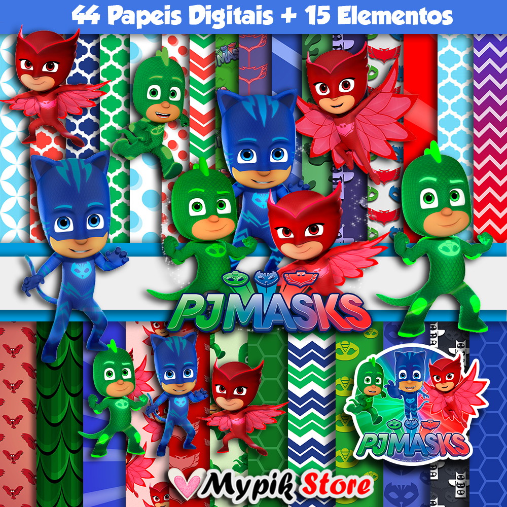 Kit Digital PJ Masks Colección Scrapbook | Mypik Store | Scrapbook