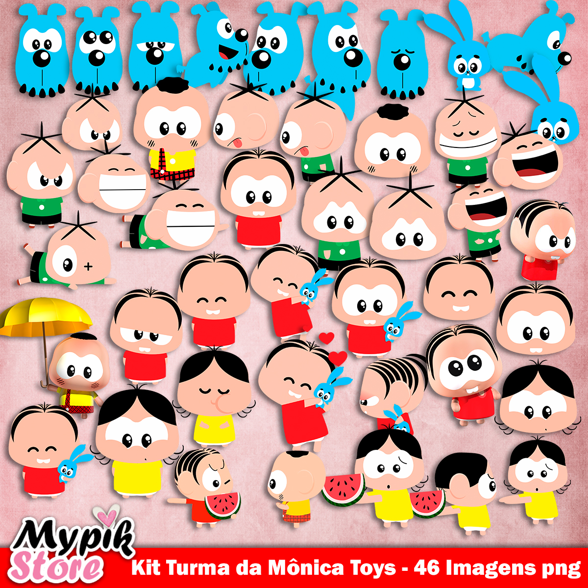 Super Kit Digital Imagens Turma da Mônica e Turma da Moni... | Mypik ...