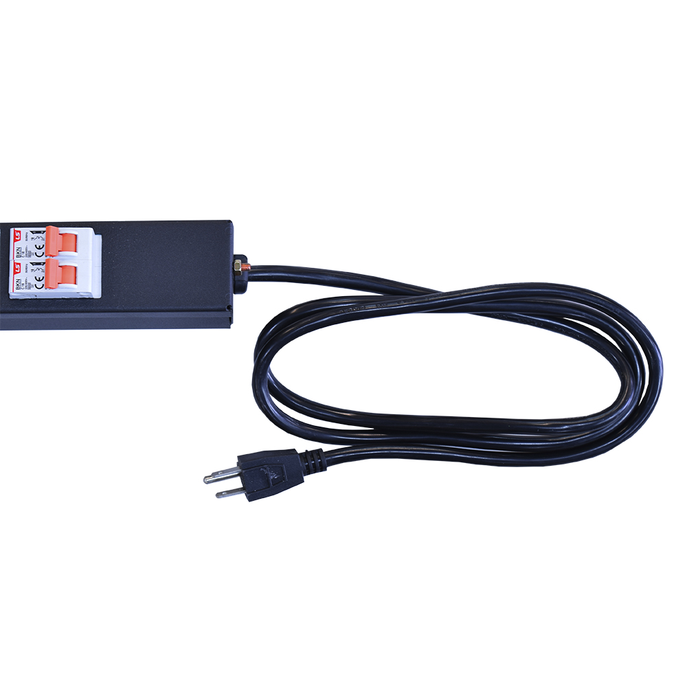 Multitoma Vertical de 16 entradas NEMA 5-15R Toma Naranja