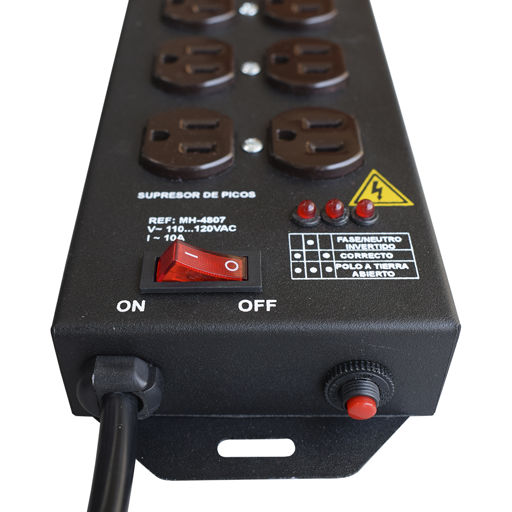 Multitoma de Pared con 6 salidas