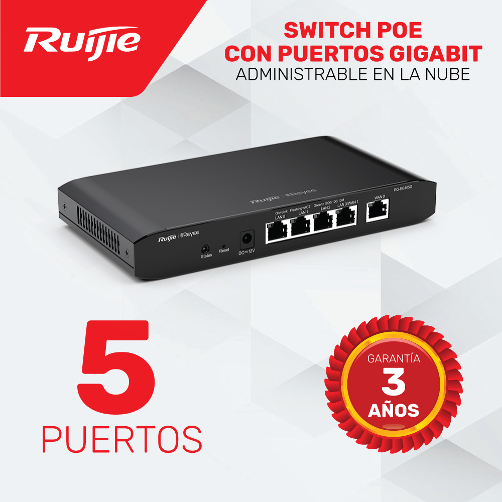 Router de 5 Puertos Gigabit Administrable en la Nube