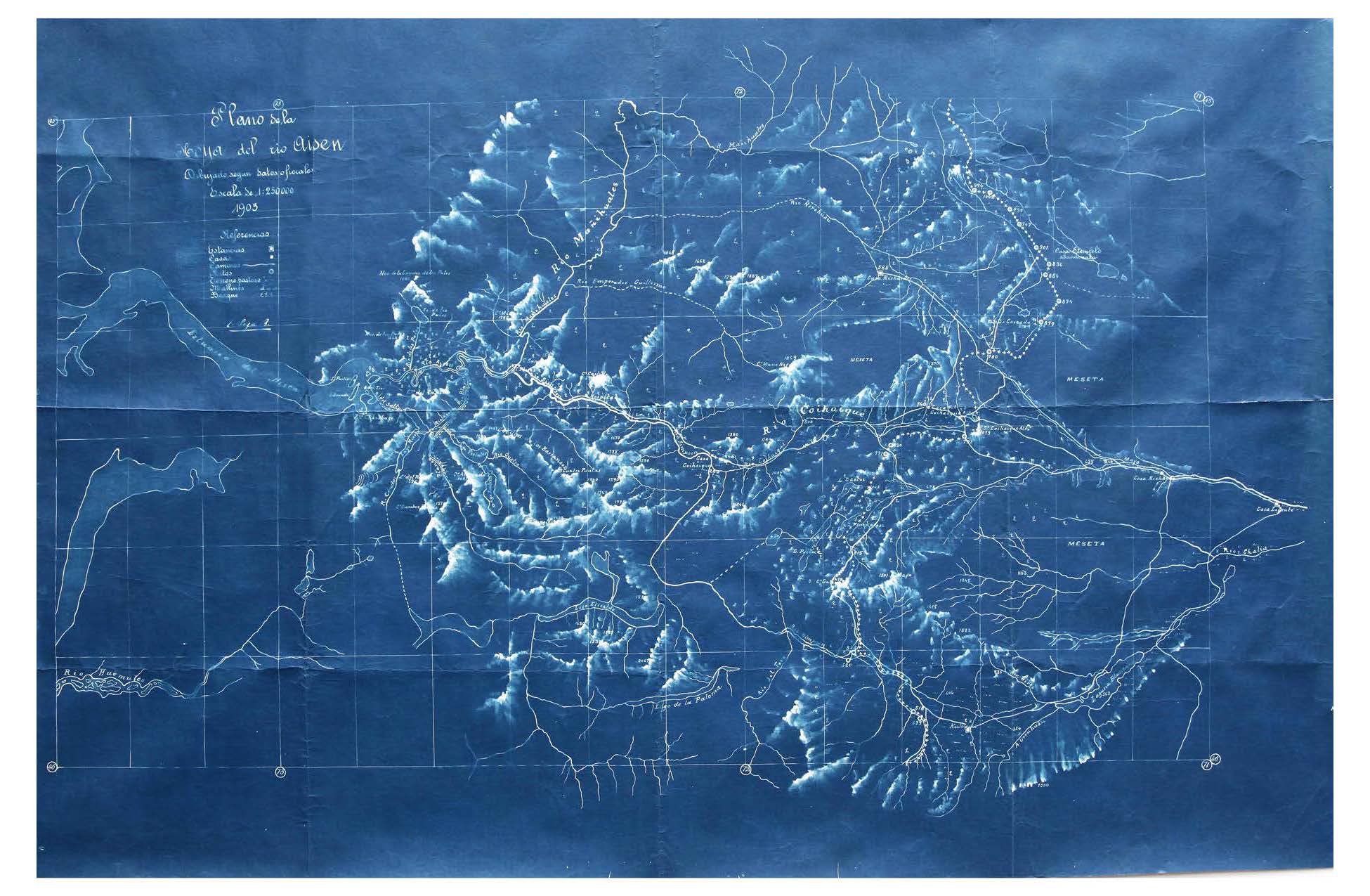 Coyhaique-Valle Simpson 1903: Mapa Comisión de Límites