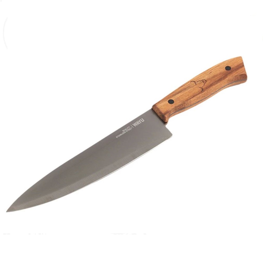 CUCHILLO 8" WAYU MANGO DE MADERA