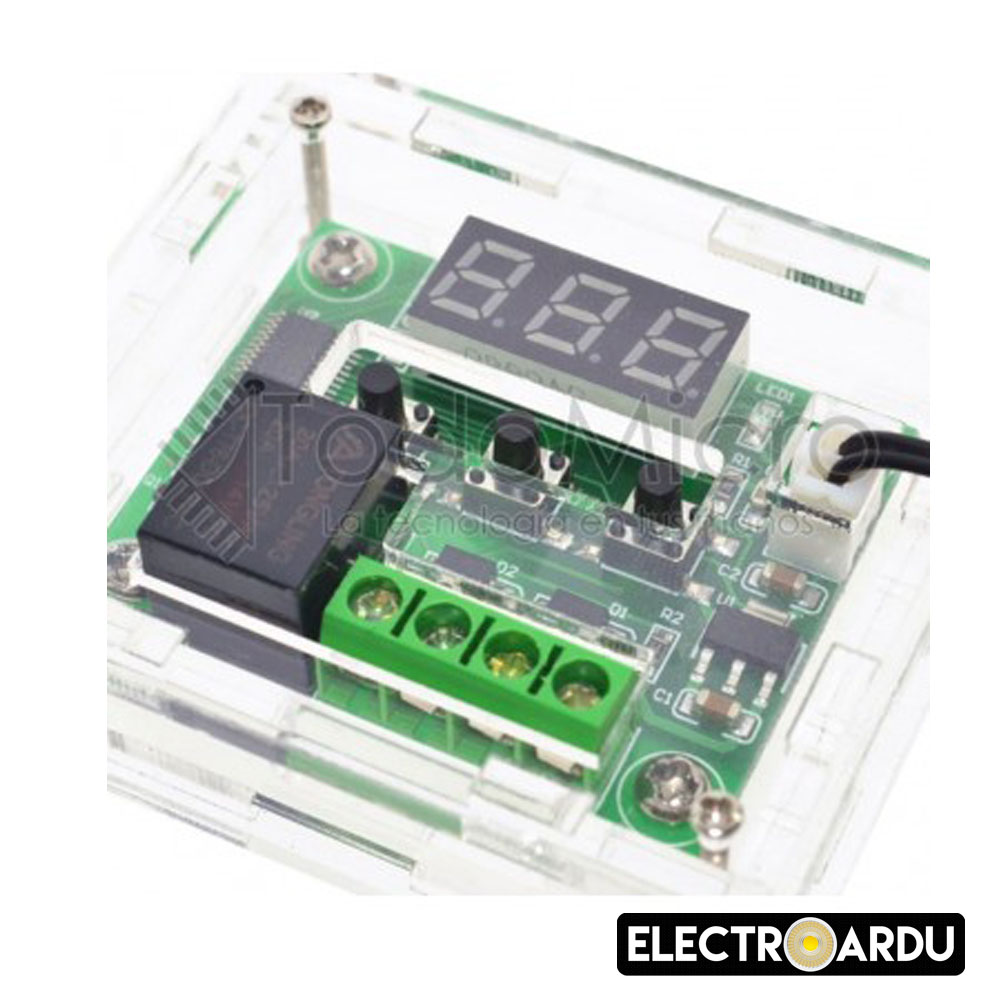 Carcasa Acrilico W1209 Sensor de Temperatura