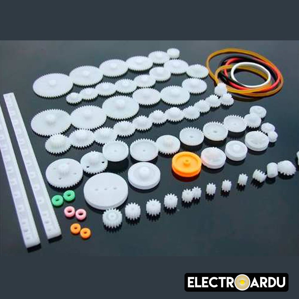 Kit 75 Engranajes Plásticos Poleas Piñones