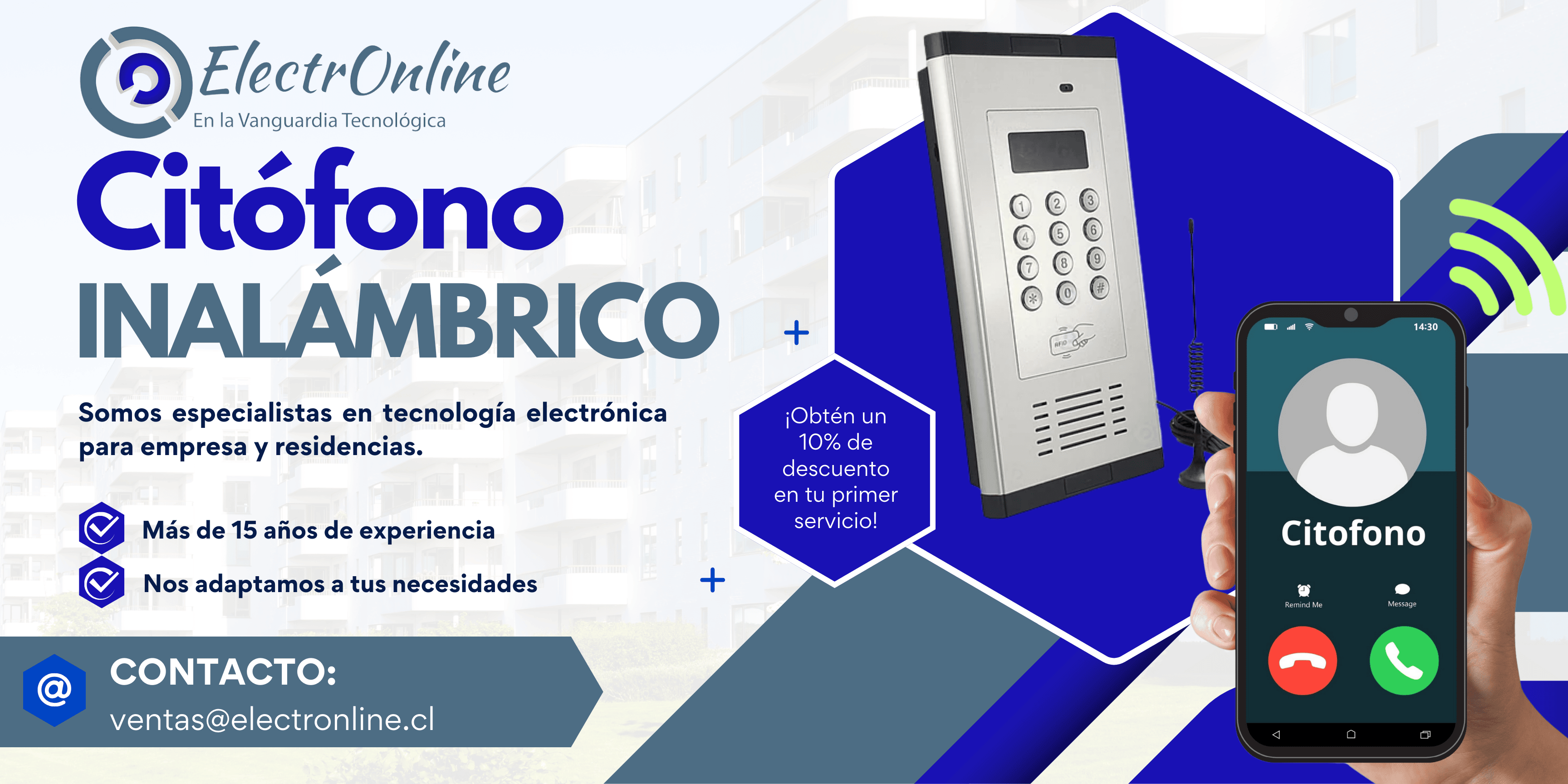 Citófono GSM 3G 4G Inalámbrico