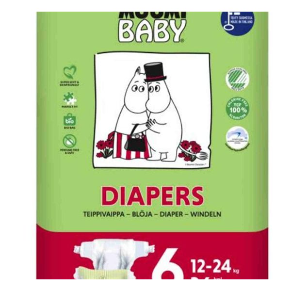 Muumi Baby T6 12-24Kg 36 Fraldas