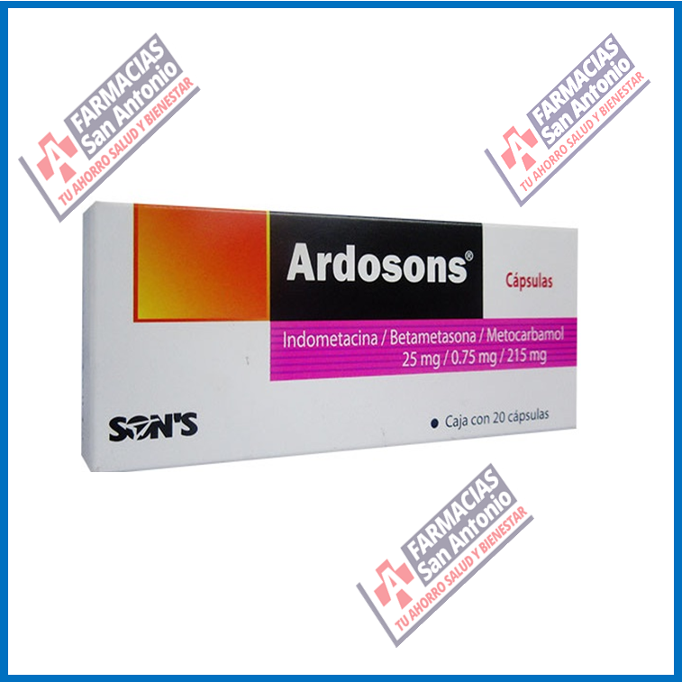 Ardosons Indometacina,Bentametasona, metocarbamol 25mg, 0...
