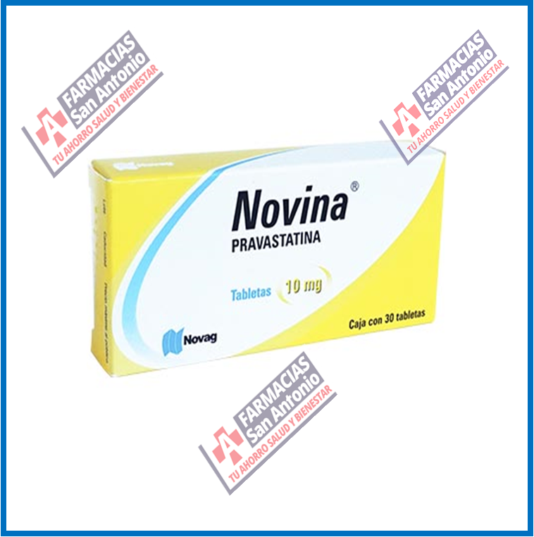 Novina PRAVASTATINA 10mg ( 30 tabletas ) Promoción