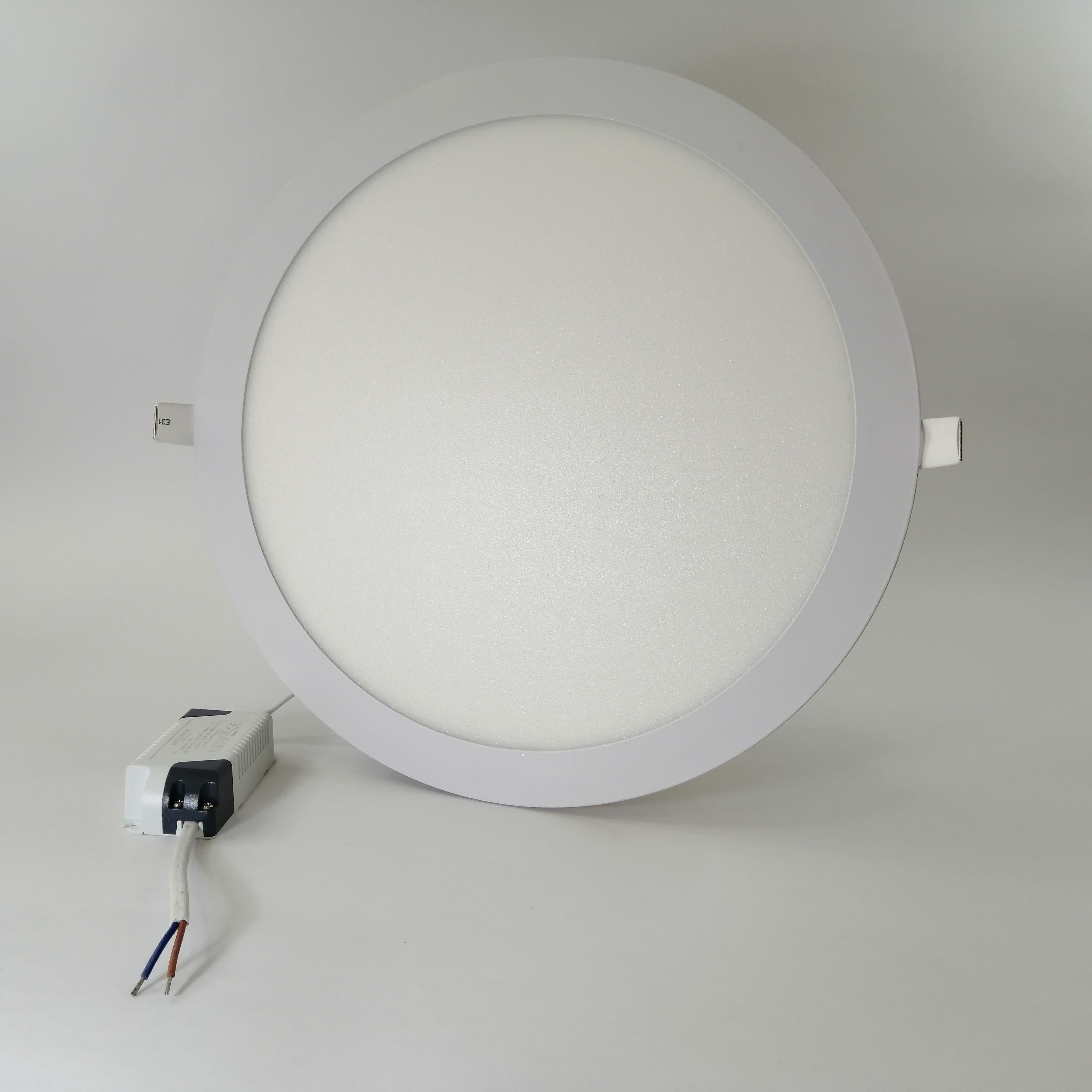 Foco panel LED 24w embutido redondo luz fria