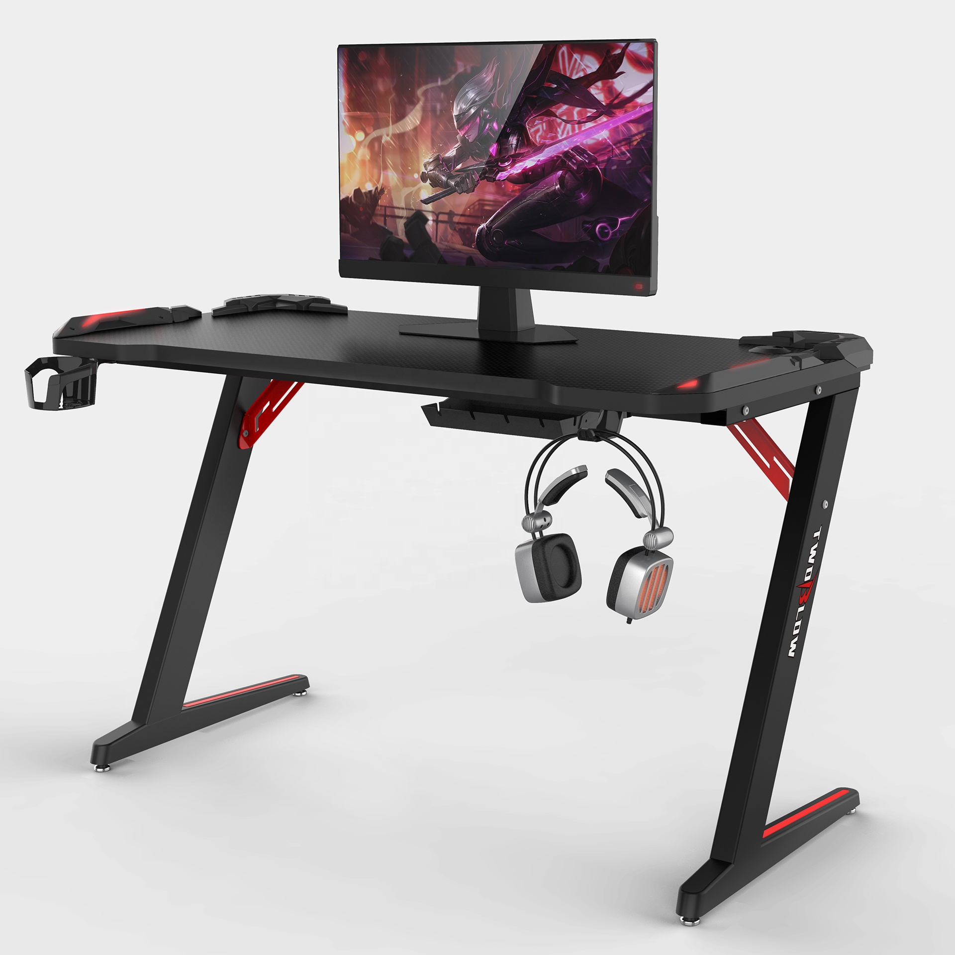 Escritorio Gamer Rgb 120 X 60 X 74 Cm