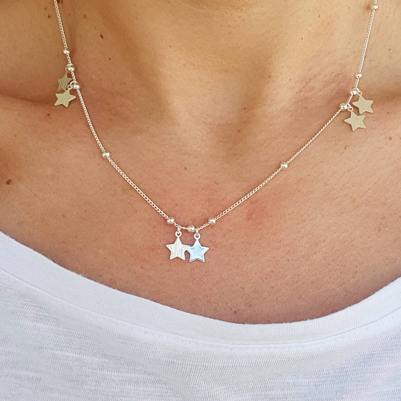 COLLAR ESTRELLAS DOBLE