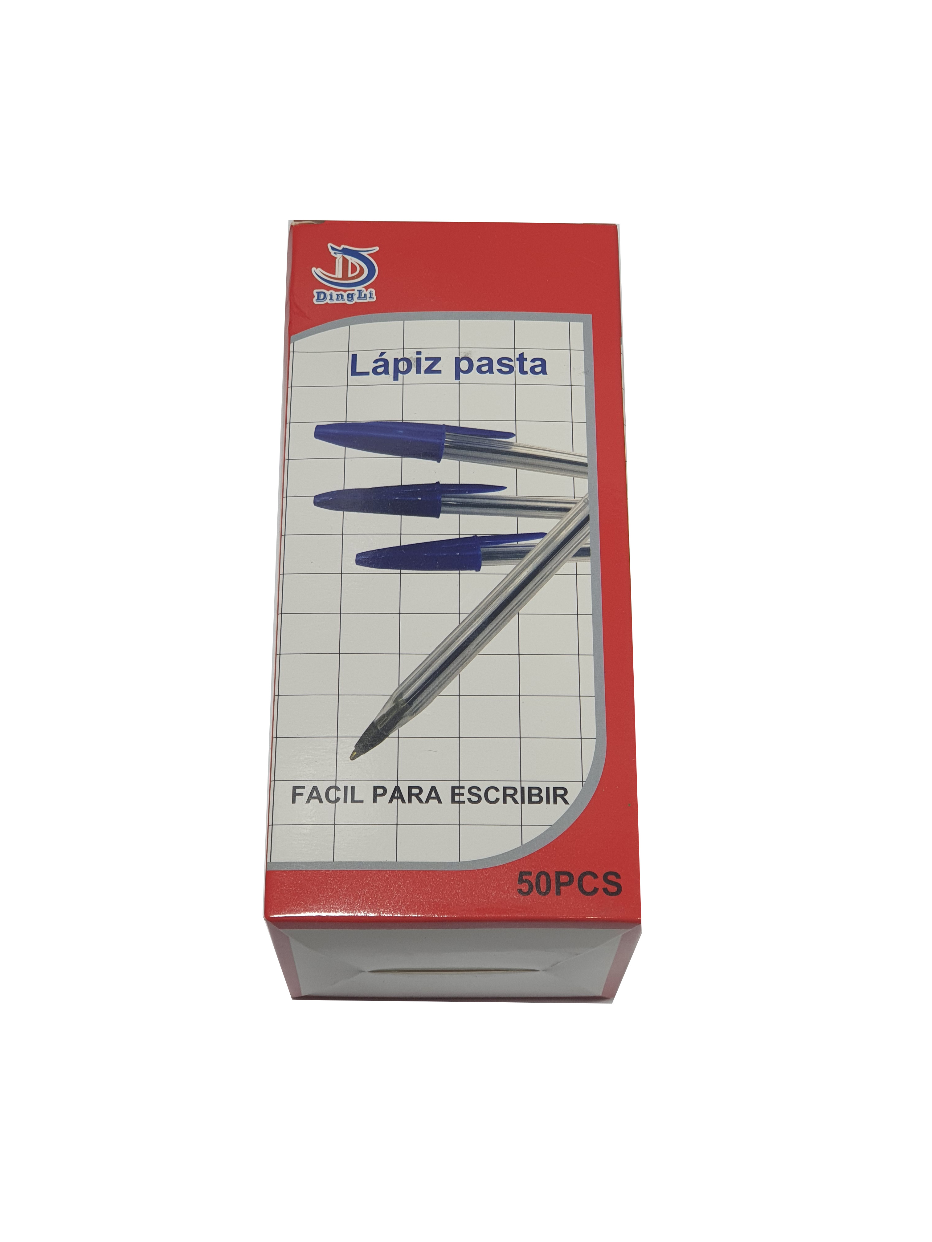 Caja 50 lápiz pasta Azul DingLi Caja 50 lápiz pasta Azul DingLi