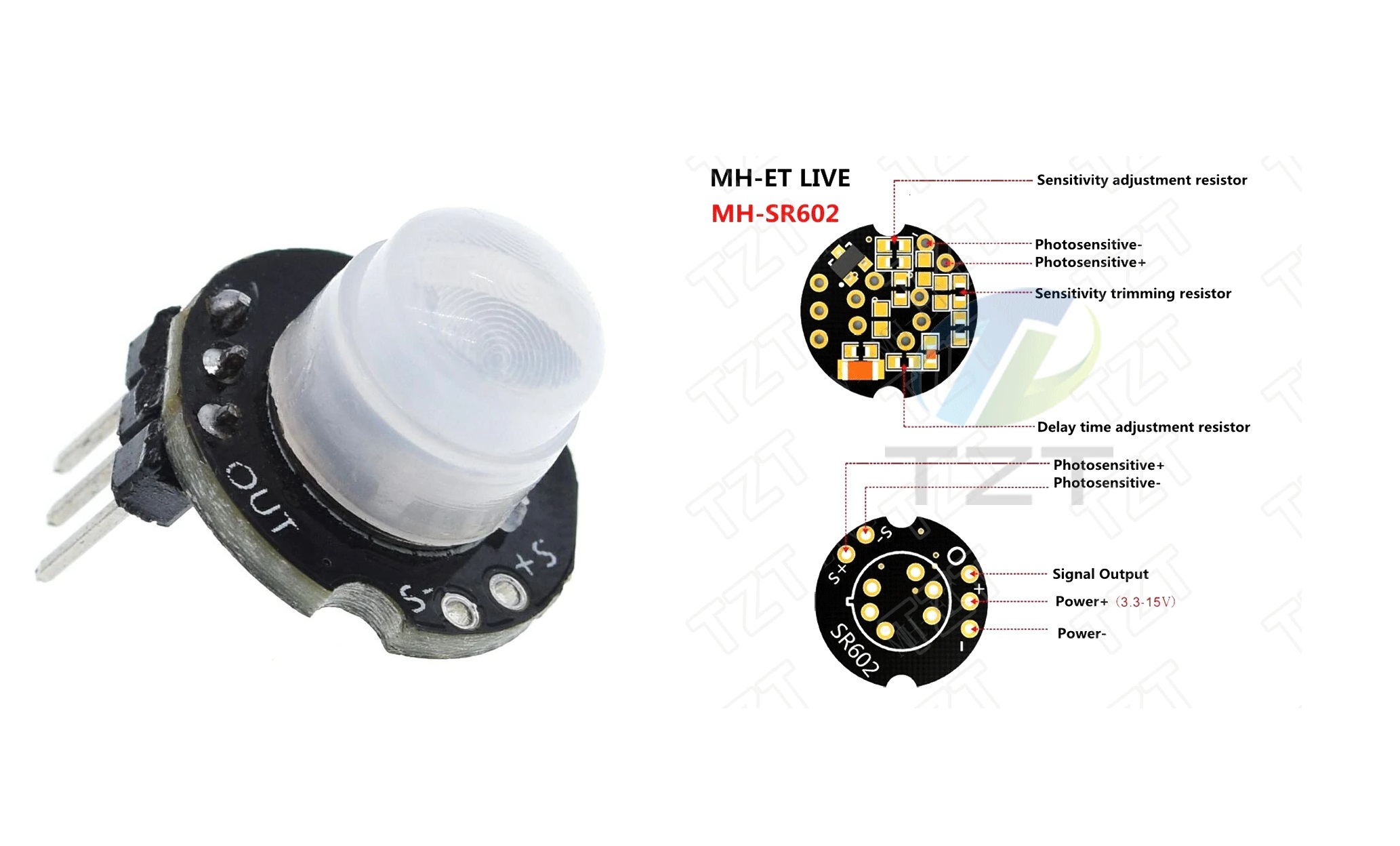 SENSOR DE MOVIMIENTO PIR MH-SR602 SR602