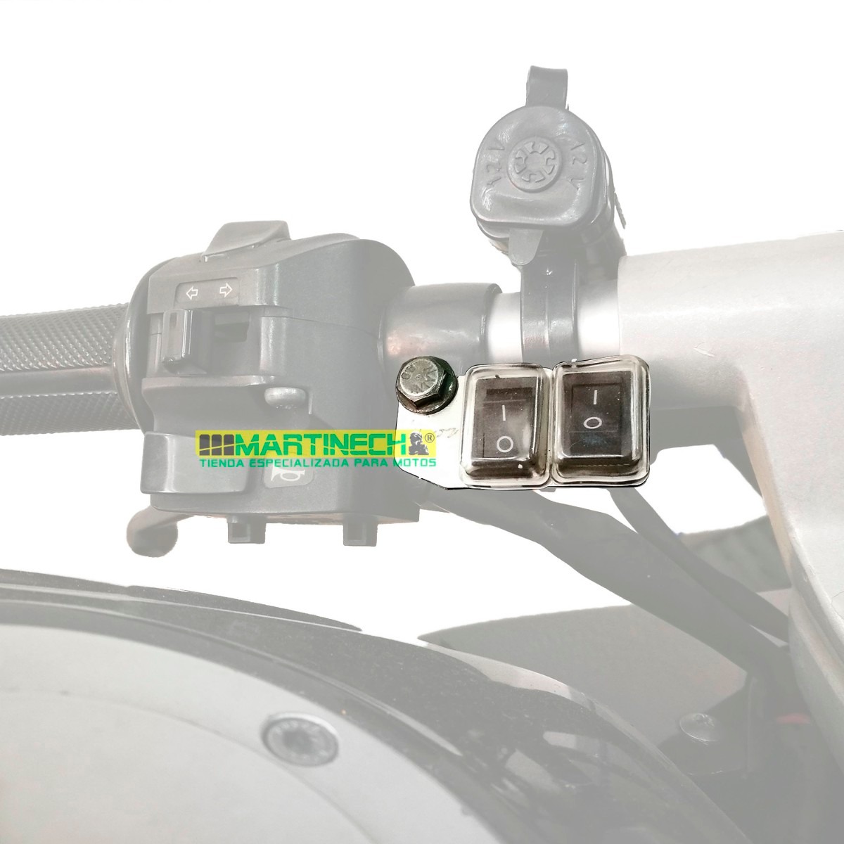 Switch Interruptor Moto Impermeable Exploradoras Led Doble