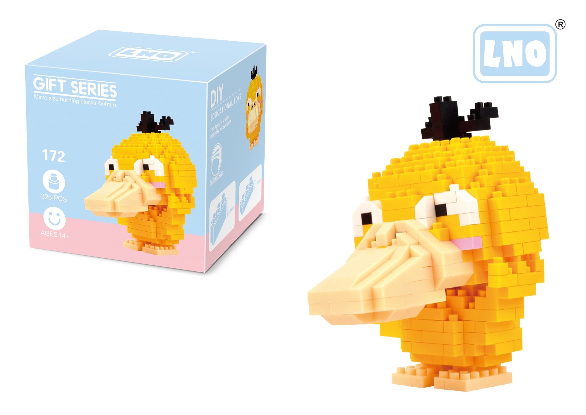 Nano Blocks Pokemon Pikachu (tipo Lego 397 Piezas)