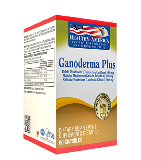 Ganoderma Plus 60 Capsulas Healthy America