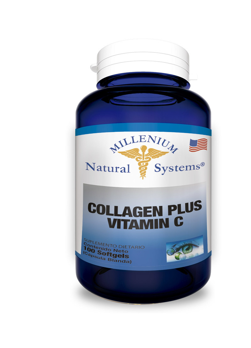 Collagen Plus Vitamina C X 100 Càps Blanda Natural Systems