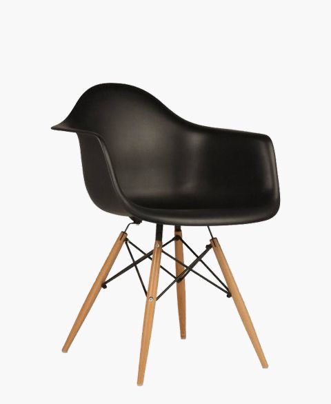 Butaca Eames negro