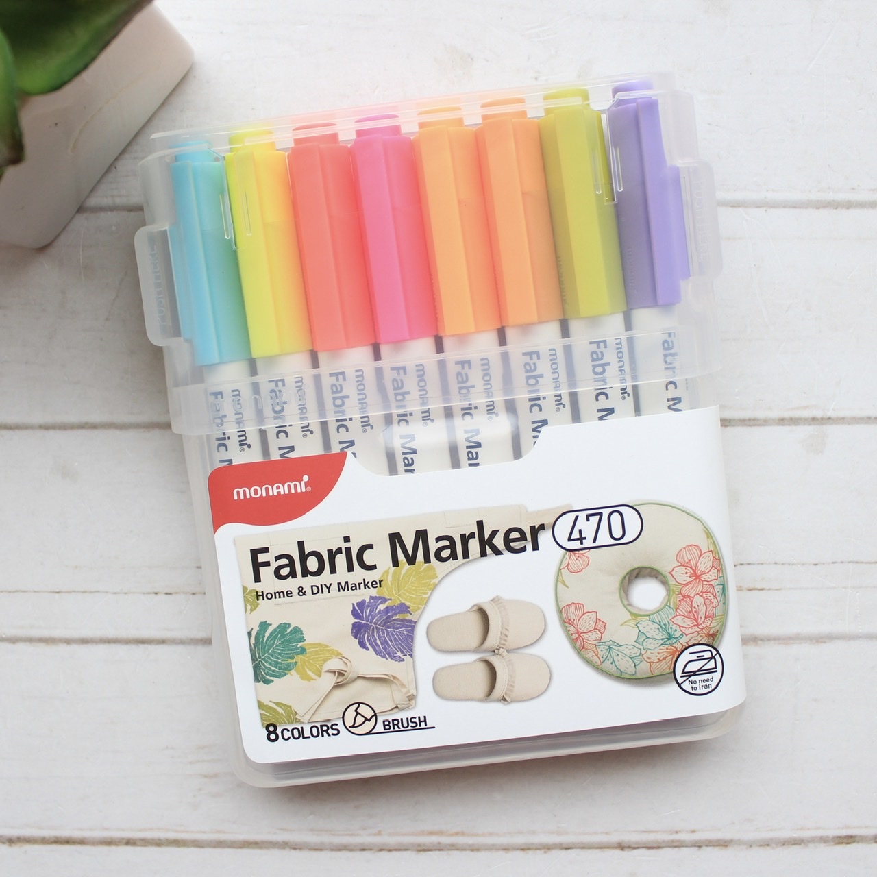 Marcador de Tela Monami 470, Punta Pincel