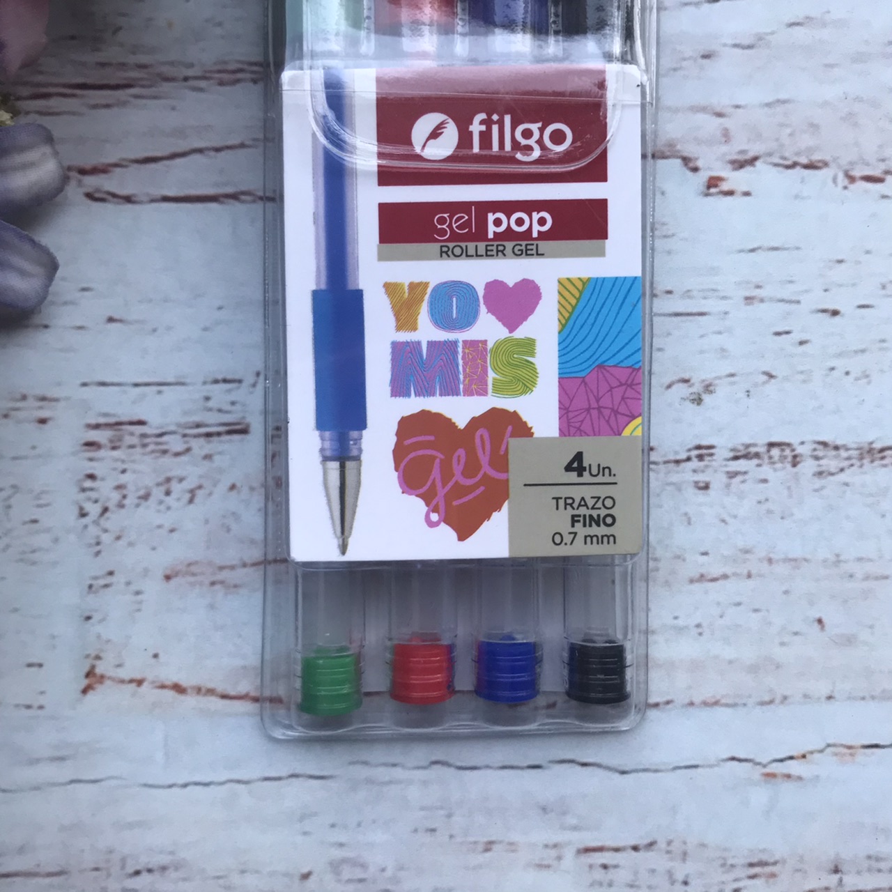 Set Roller gel Pop, 5 Glitter Filgo