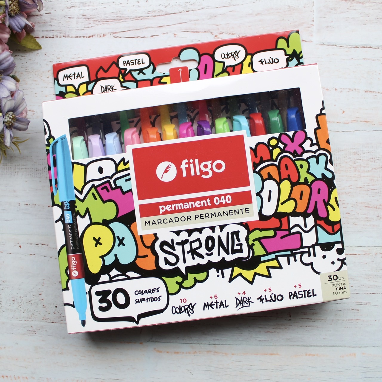 Set 30 Marcadores permanentes Filgo