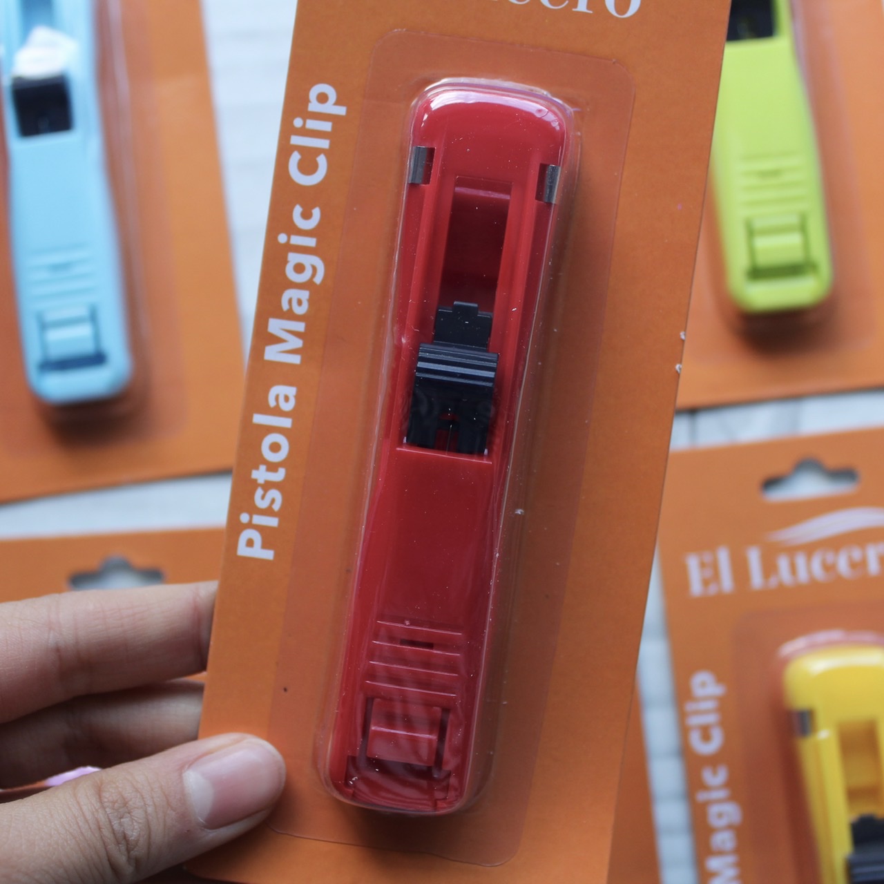 Dispensador magic clips, colores