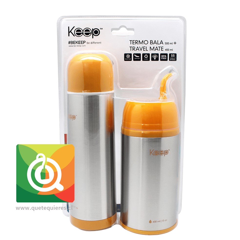 Keep Termo Mate 400 y Termo Bala 500 Morado & Qué Té Quieres