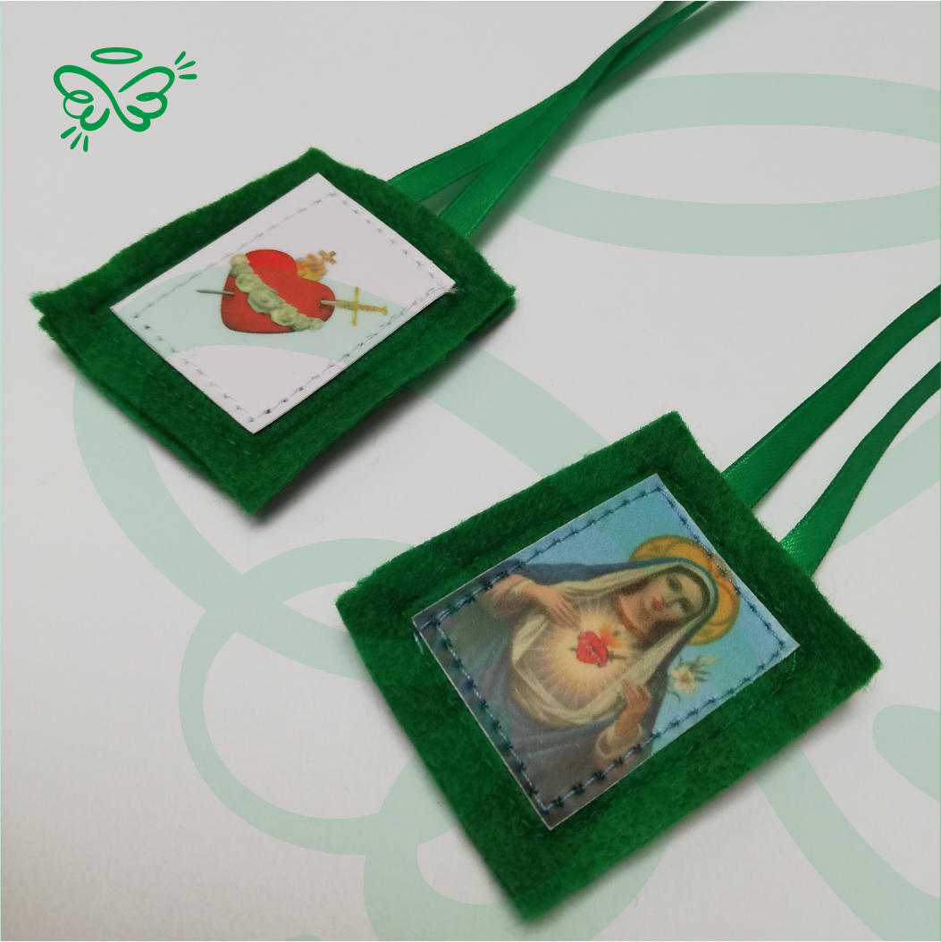 Escapulario Verde || Sagrado Corazón de María