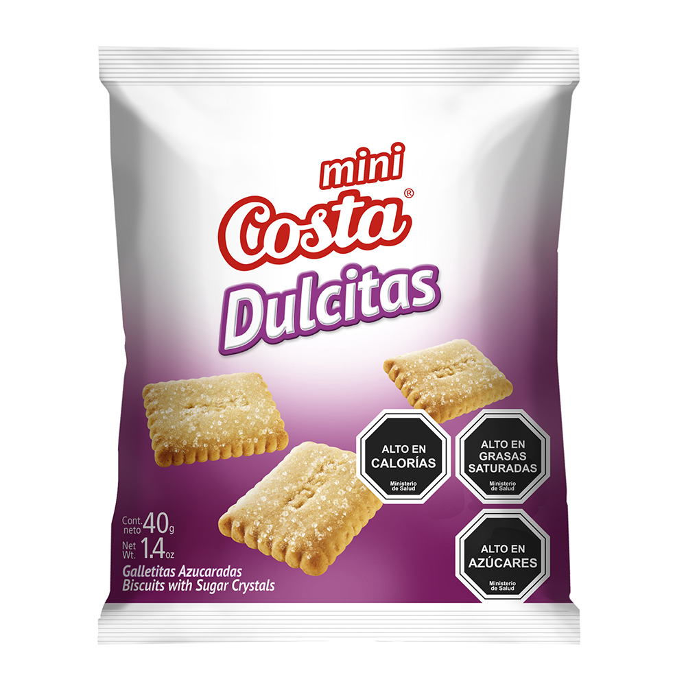 Galleta Mini Dulcitas Caja 30 Unidades 40 Gr Costa