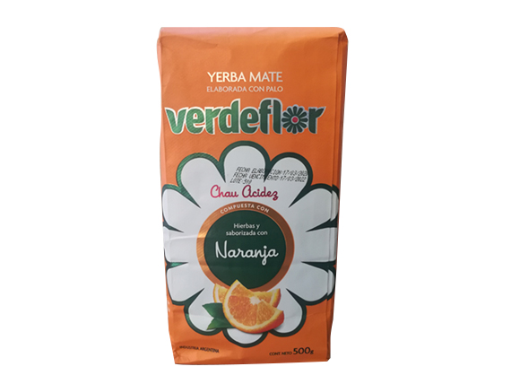 Yerba Mate - Verde Flor 500 gr Naranja