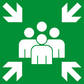 Pictogrammes de secours - Point de rassemblement