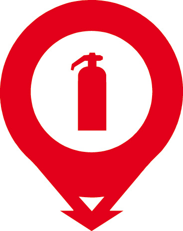 Pictogrammes d'incendie - Extincteur